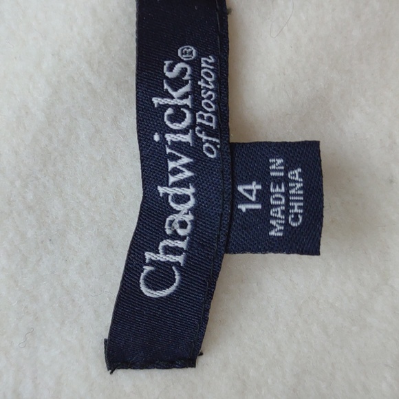 Chadwicks | Jackets & Coats | Chadwicks White Wool Blend Coat Fully ...